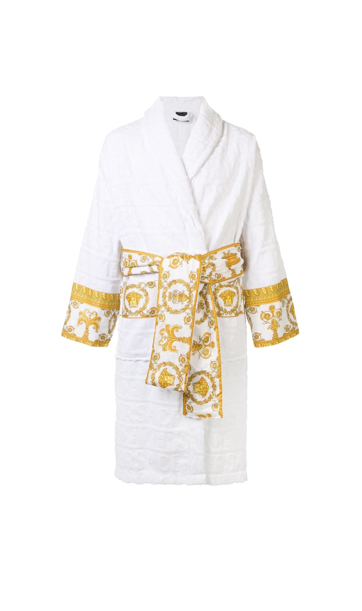 Bata De Baño Versace Barroco Blanca – BASAINS
